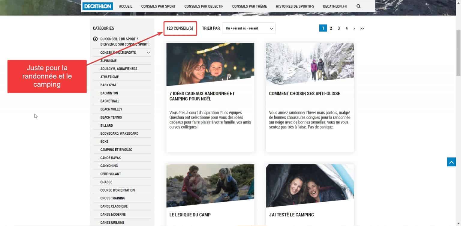 Stratégie digitale Decathlon – Site Internet (3) | Savoir Plus